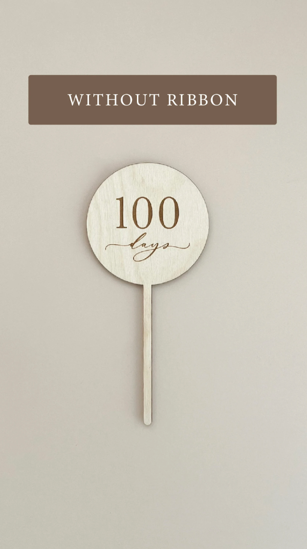 Korean 100 Days & Dohl | Round Cake Topper – SimplyCherishShop